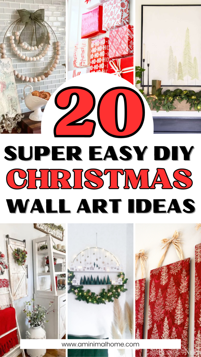 20 Easy DIY Christmas Wall Art - A Minimal Home